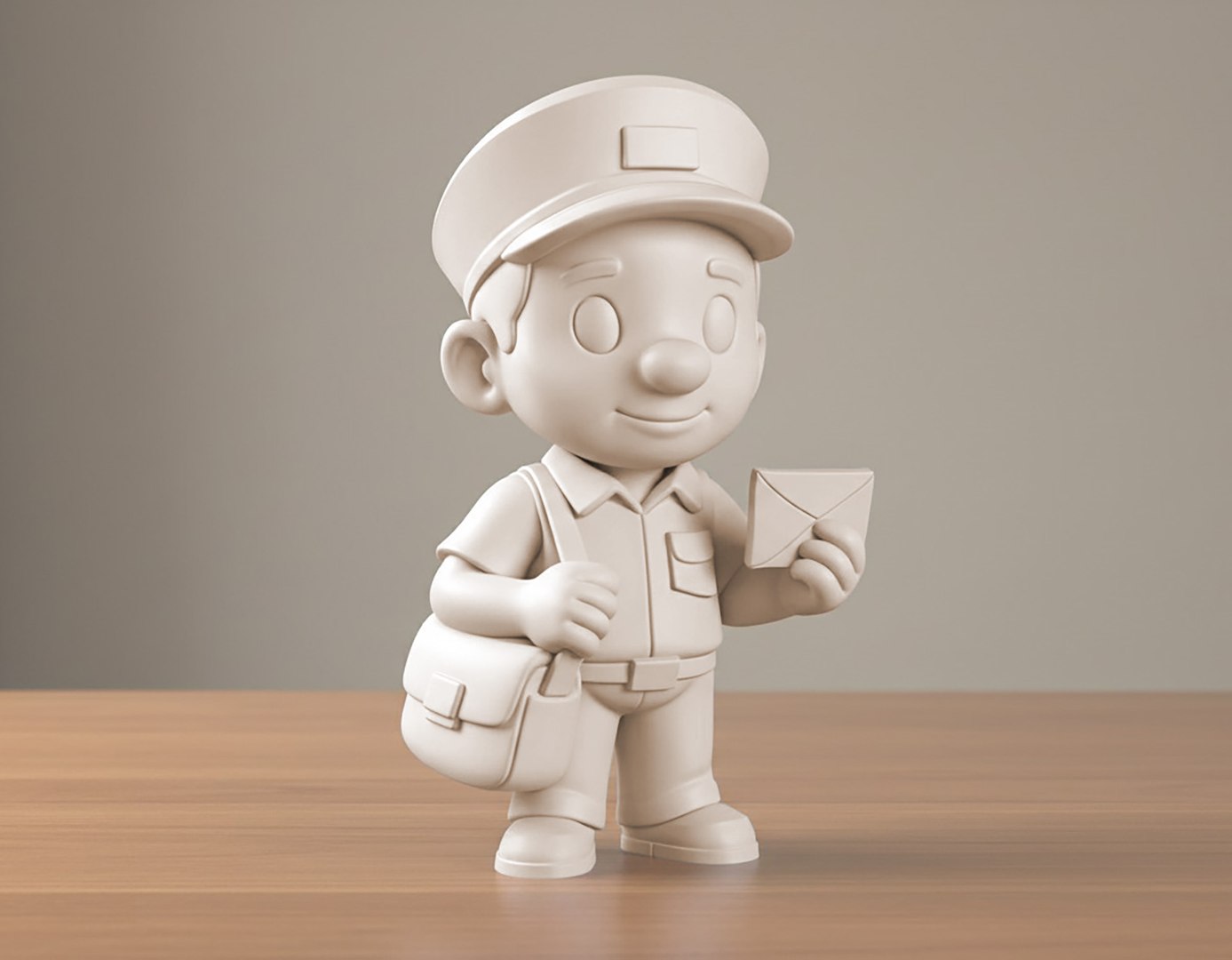 3D Cartoon Postman 3D Printable 3D Print Model - TurboSquid 2466442
