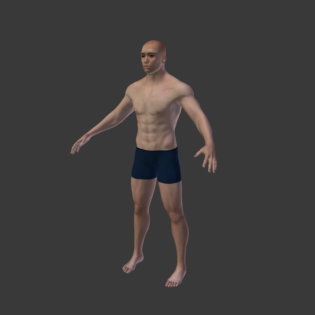 Man realistic 3D model - TurboSquid 1355870