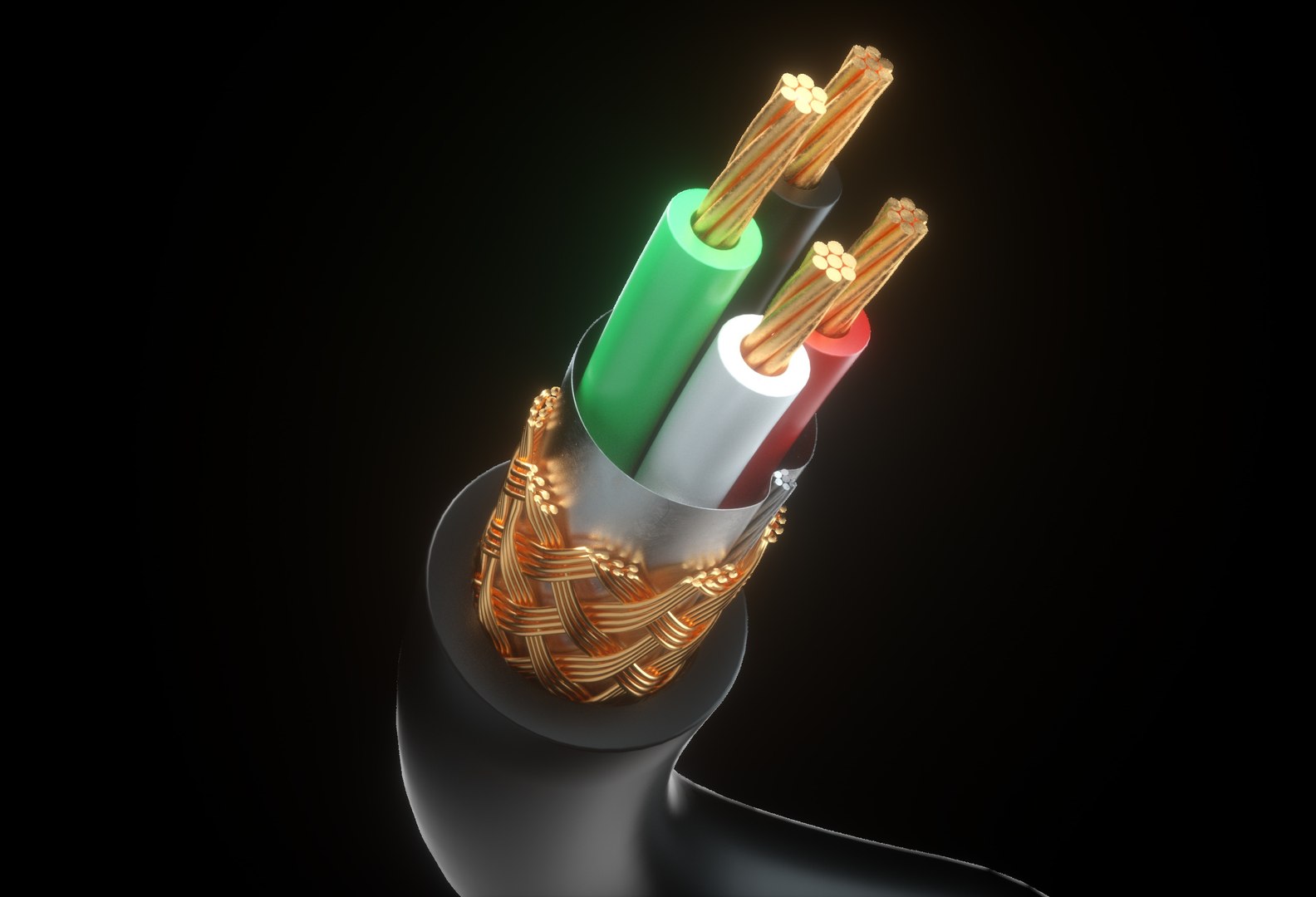 Usb Cable Core 3D - TurboSquid 1409416