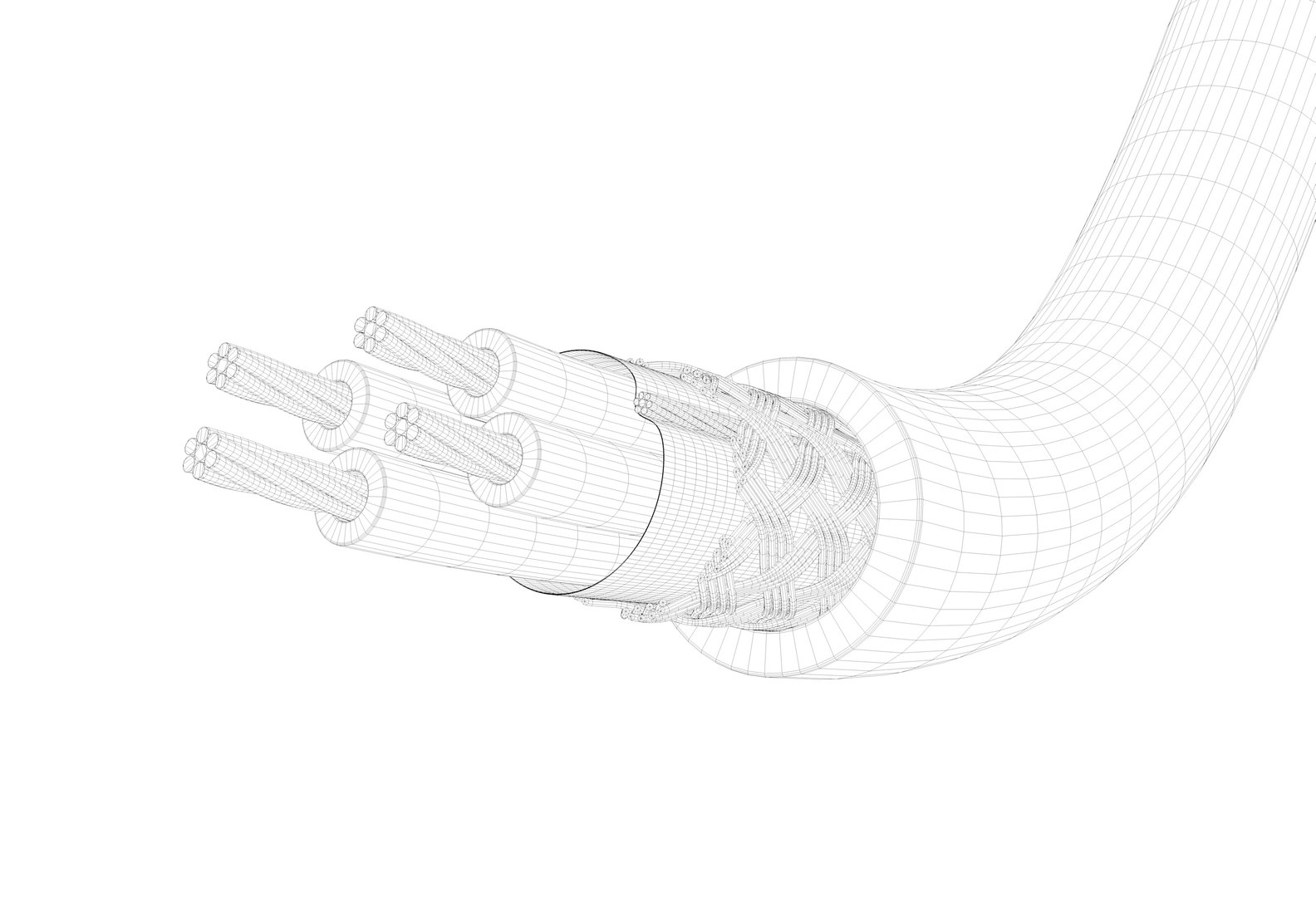 Usb Cable Core 3D - TurboSquid 1409416