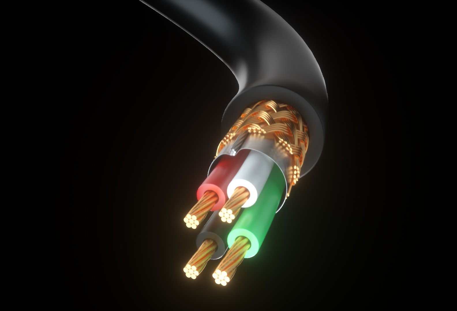 Usb Cable Core 3D - TurboSquid 1409416