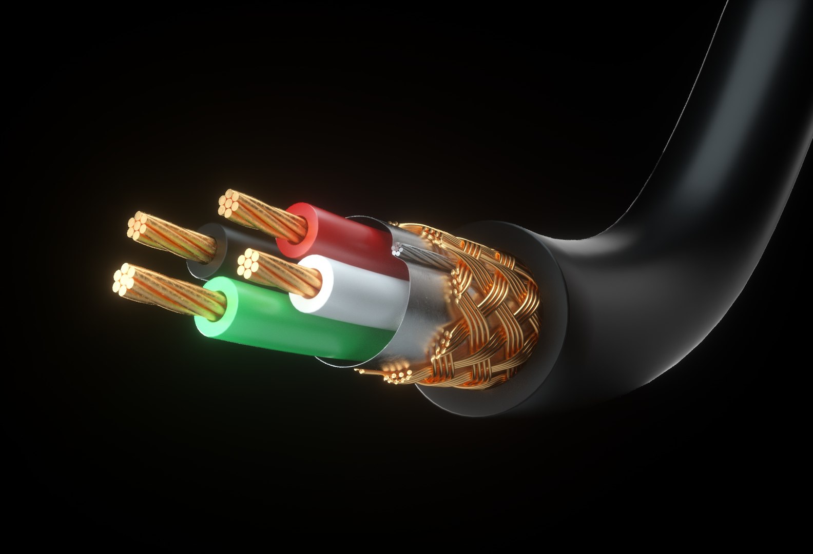 Usb Cable Core 3D - TurboSquid 1409416