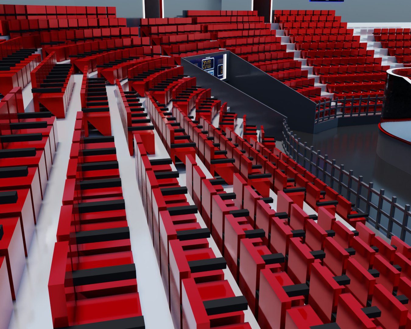 3D Hockey Arena Isometric Model - TurboSquid 1385914