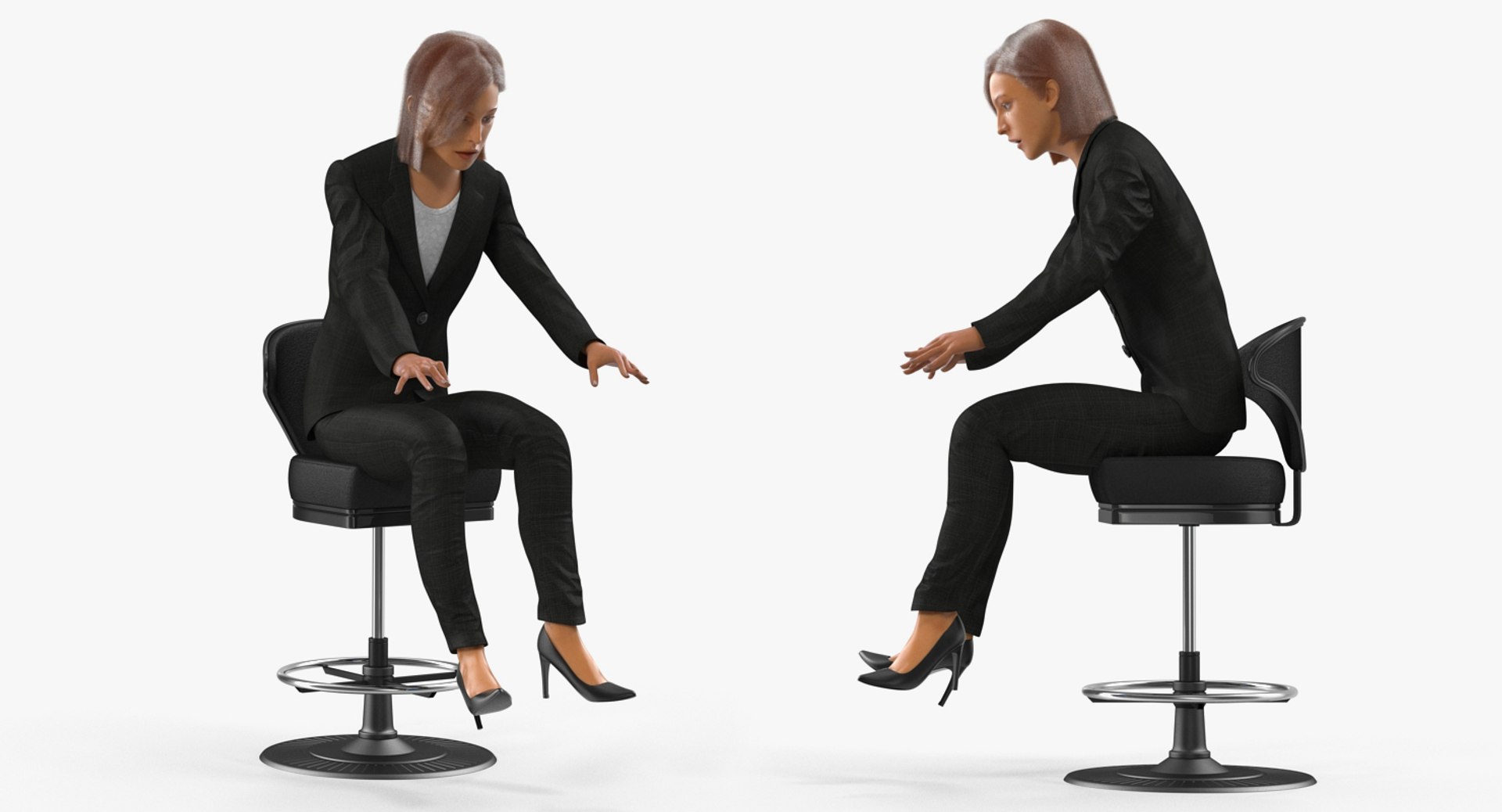 Woman Gambler Playing Slot Machine 3D Model - TurboSquid 1284046
