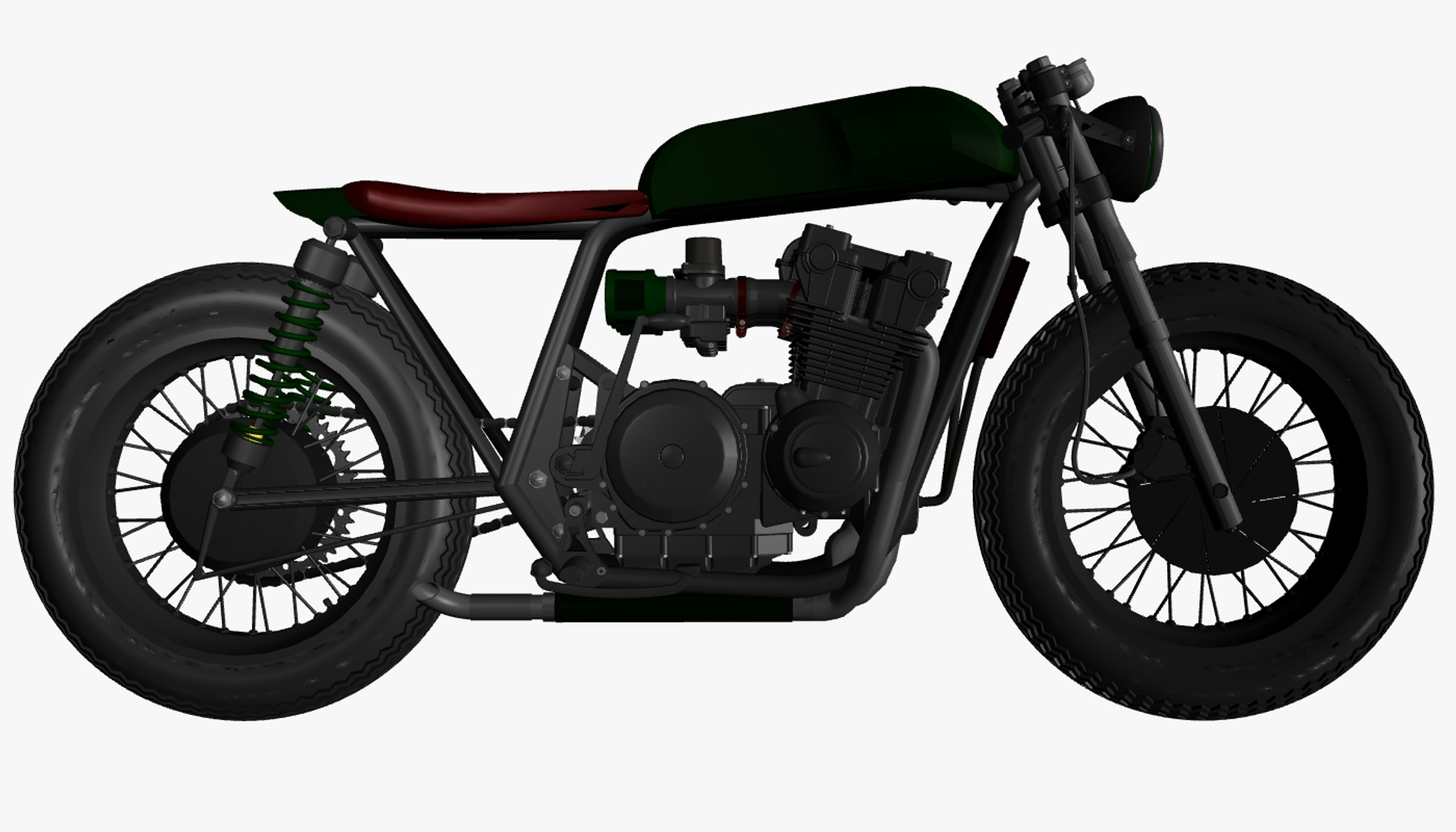 Vehicles Yamaha Cafe Racer 3D Model - TurboSquid 1281814