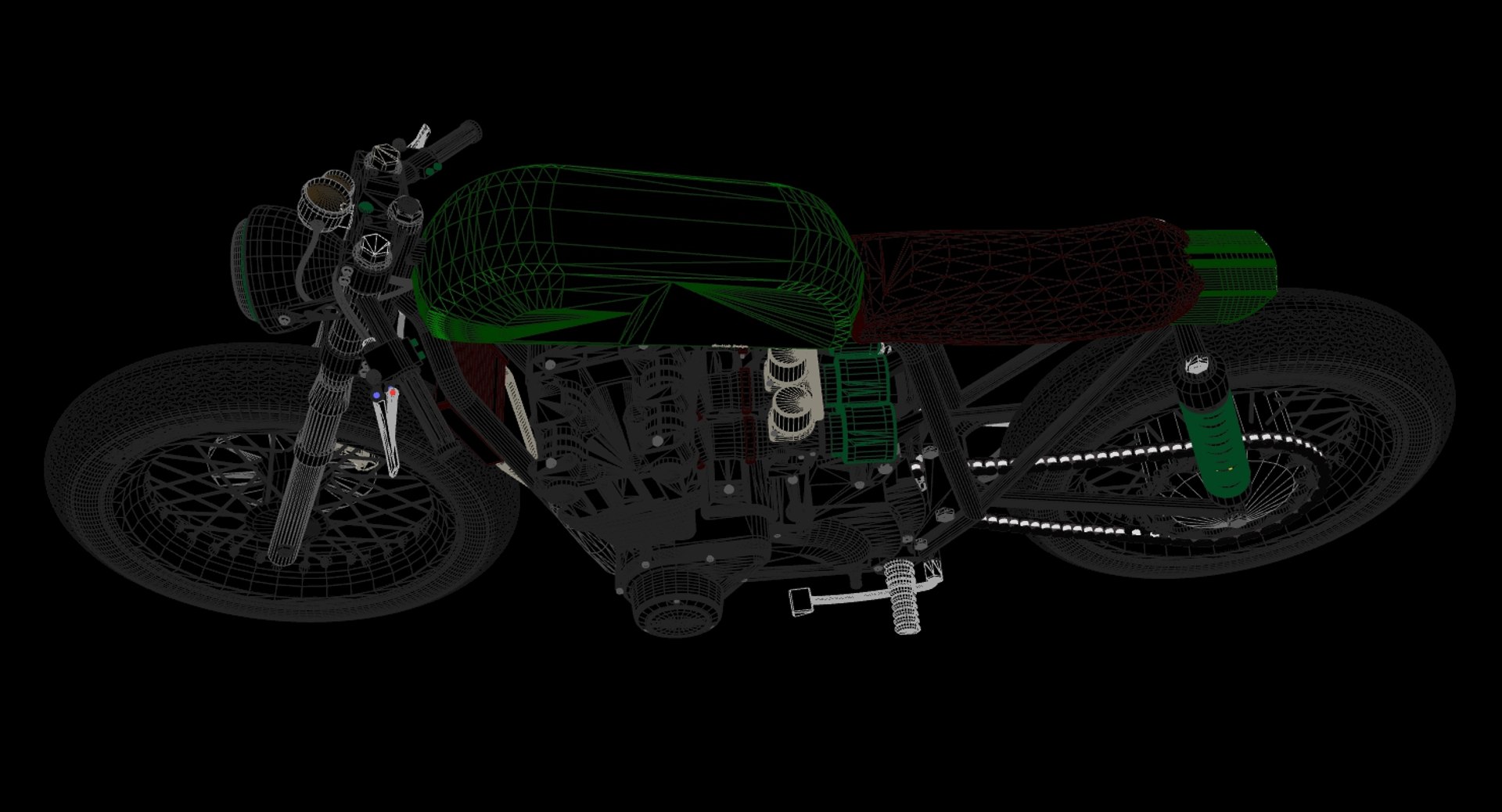 Vehicles Yamaha Cafe Racer 3D Model - TurboSquid 1281814