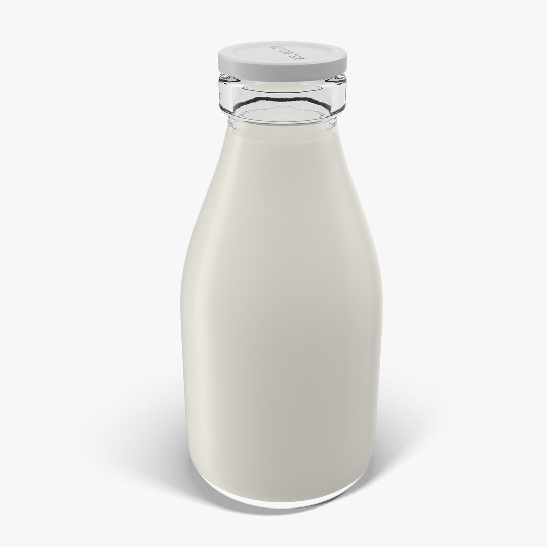 3D model milk bottles - TurboSquid 1168347