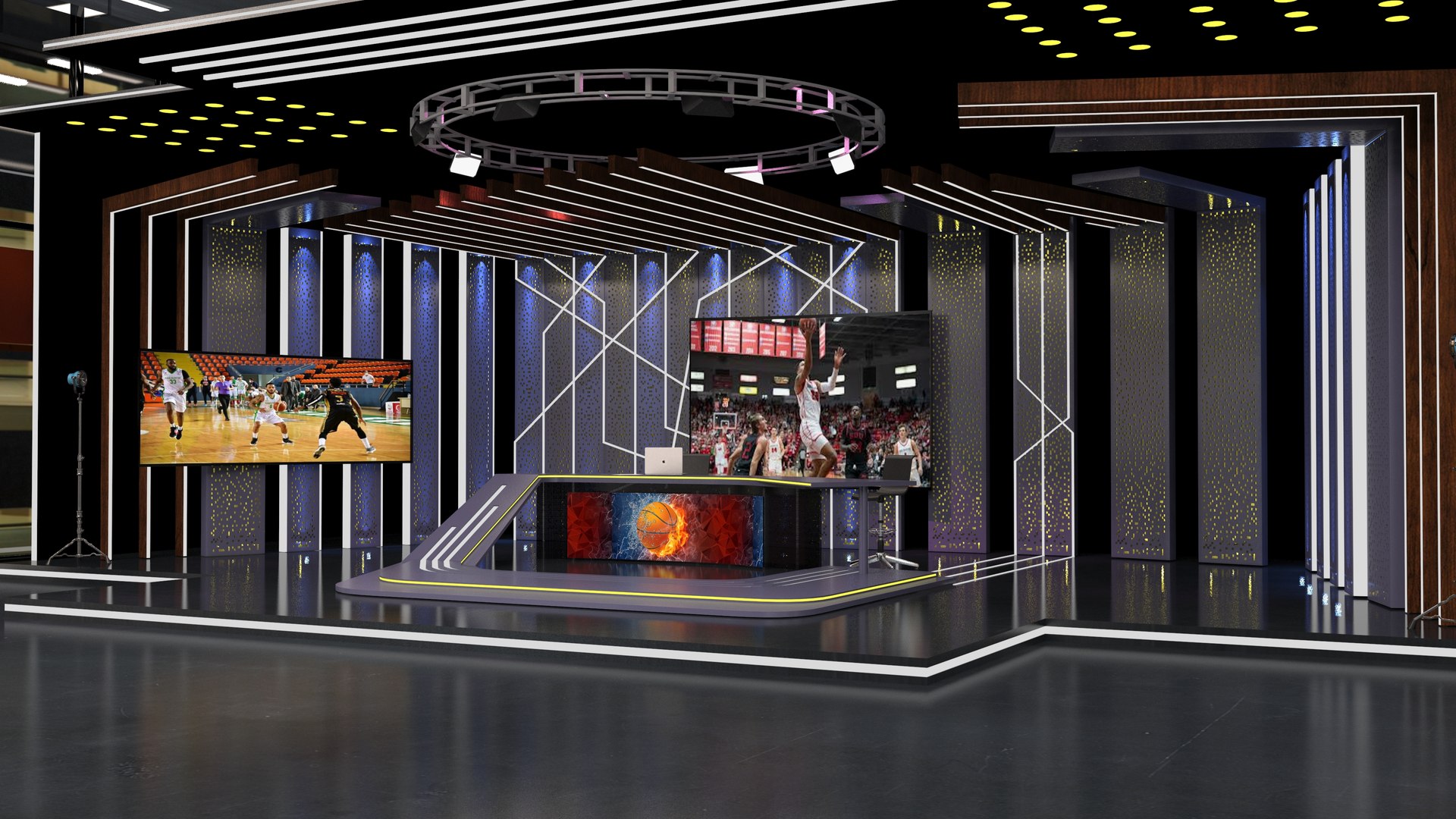 3D Sport Studio Stand - TurboSquid 1963848