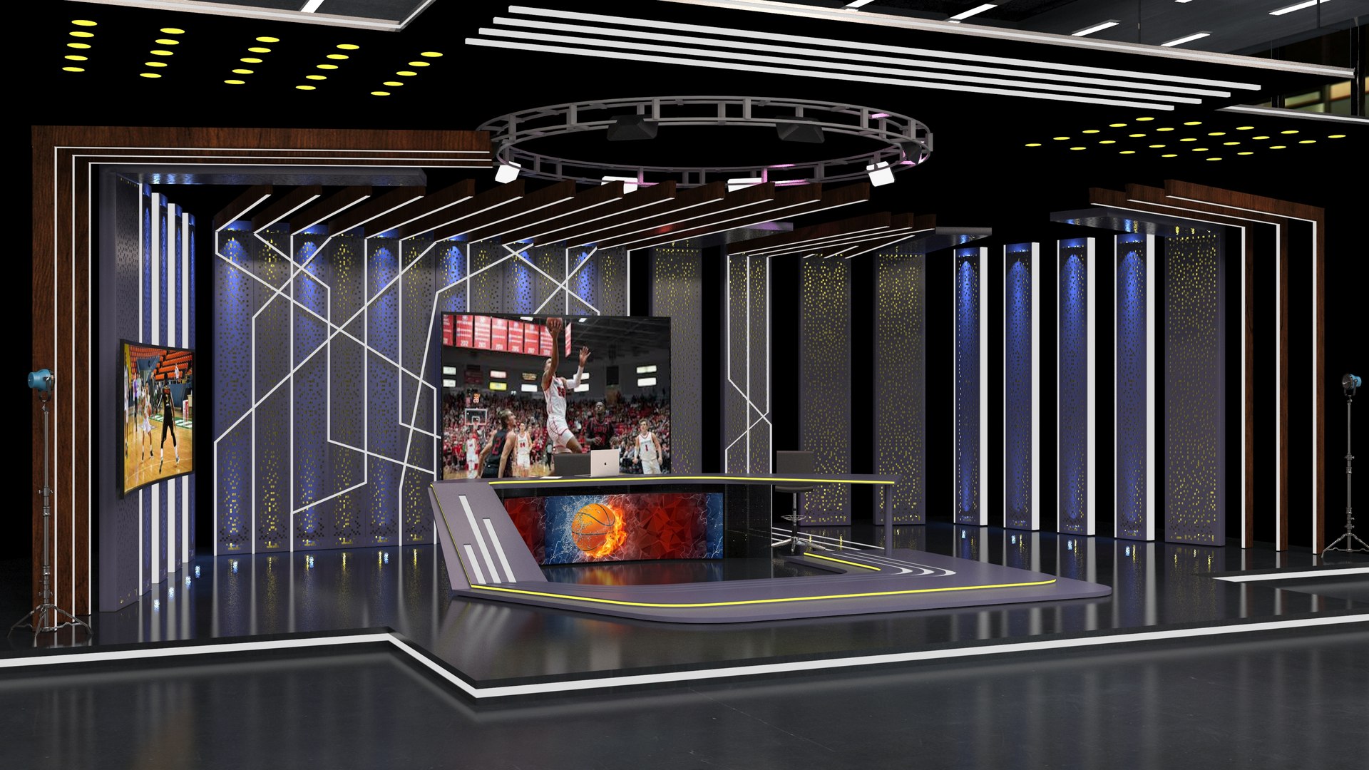 3D Sport Studio Stand - TurboSquid 1963848