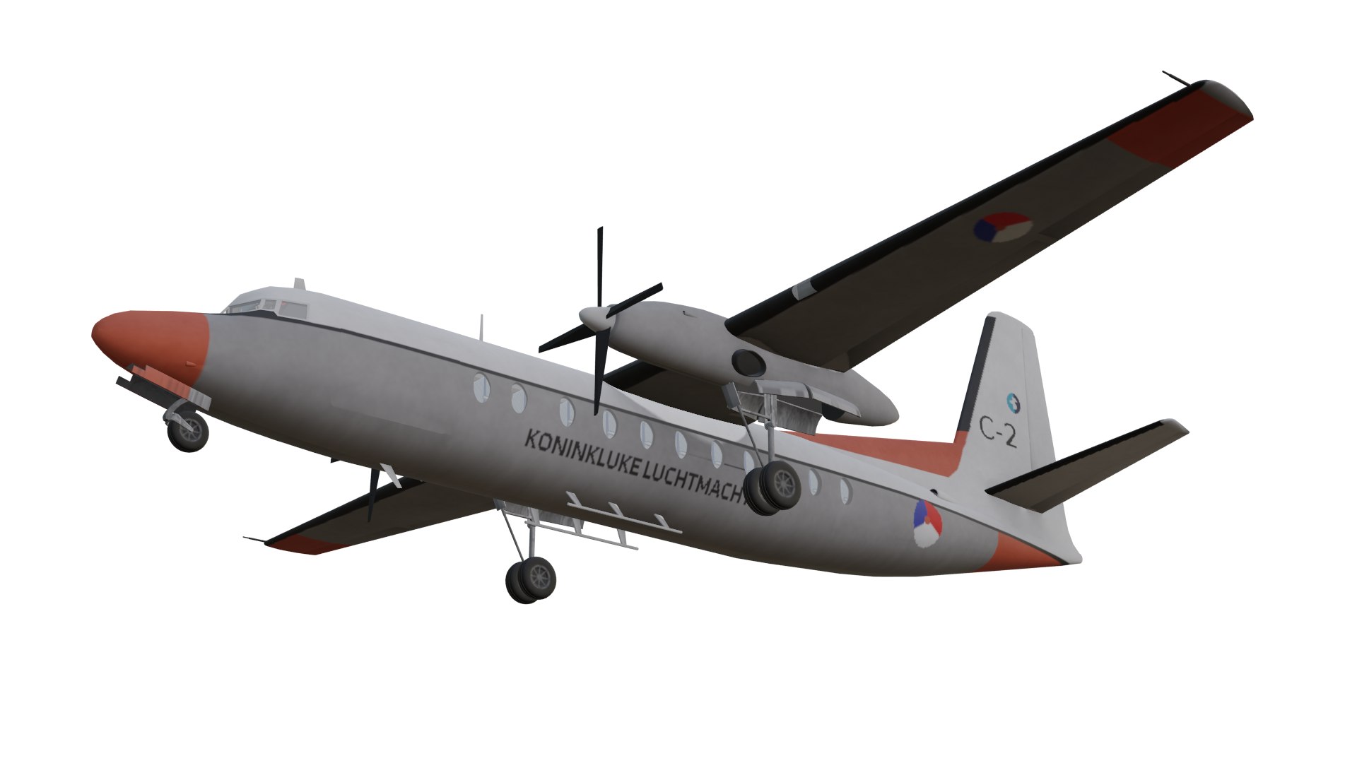 3D Fokker F27 Model - TurboSquid 2358375