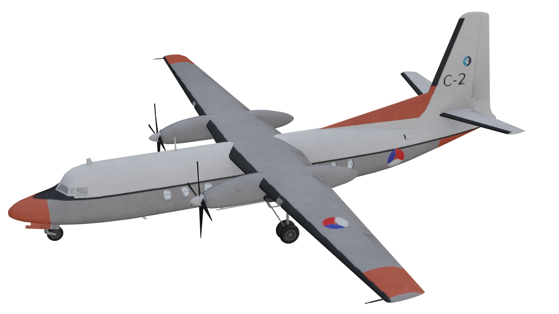 3D Fokker F27 Model - TurboSquid 2358375