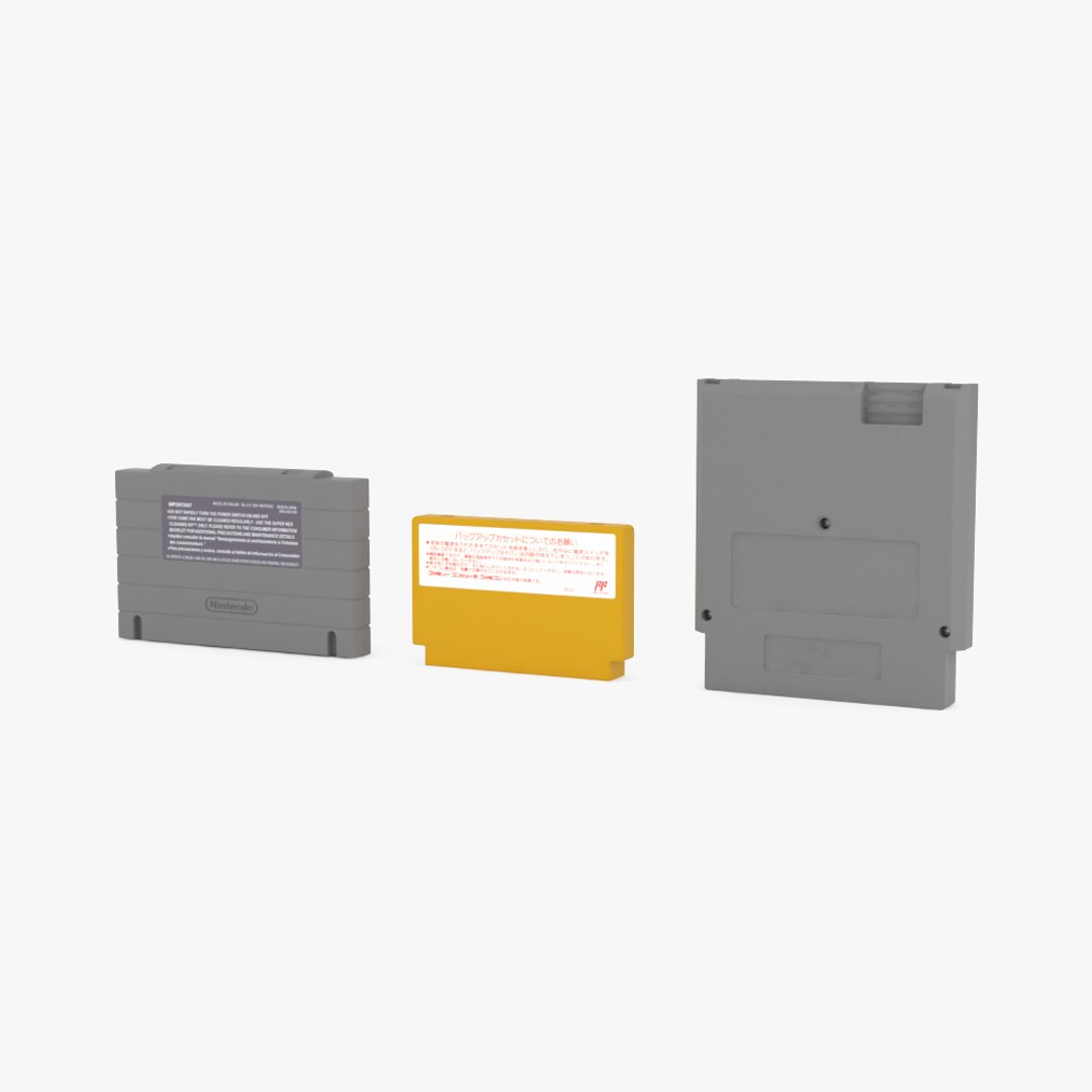 Nintendo Cartridges 3D model - TurboSquid 2045690