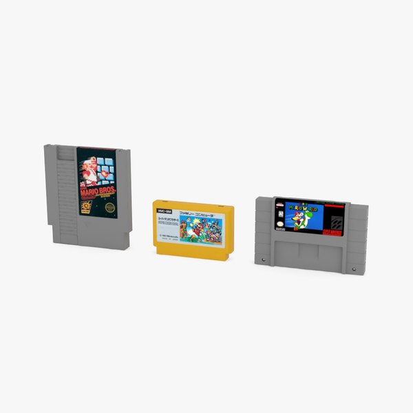 Nintendo Cartridges 3D model - TurboSquid 2045690
