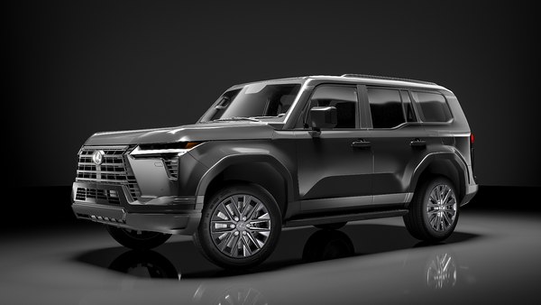 modelo 3d SUV Lexus GX 550 Caviar Black Simplificado - TurboSquid 2326907