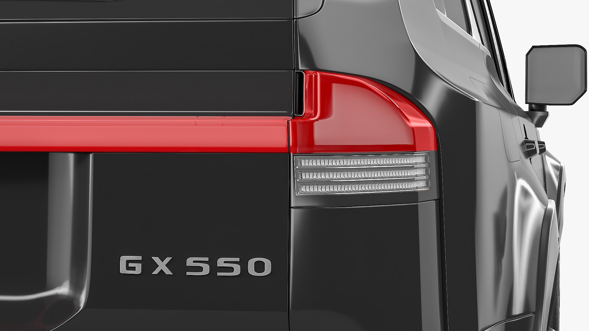 3D Lexus GX 550 SUV Caviar Black Simplified Model - TurboSquid 2326907