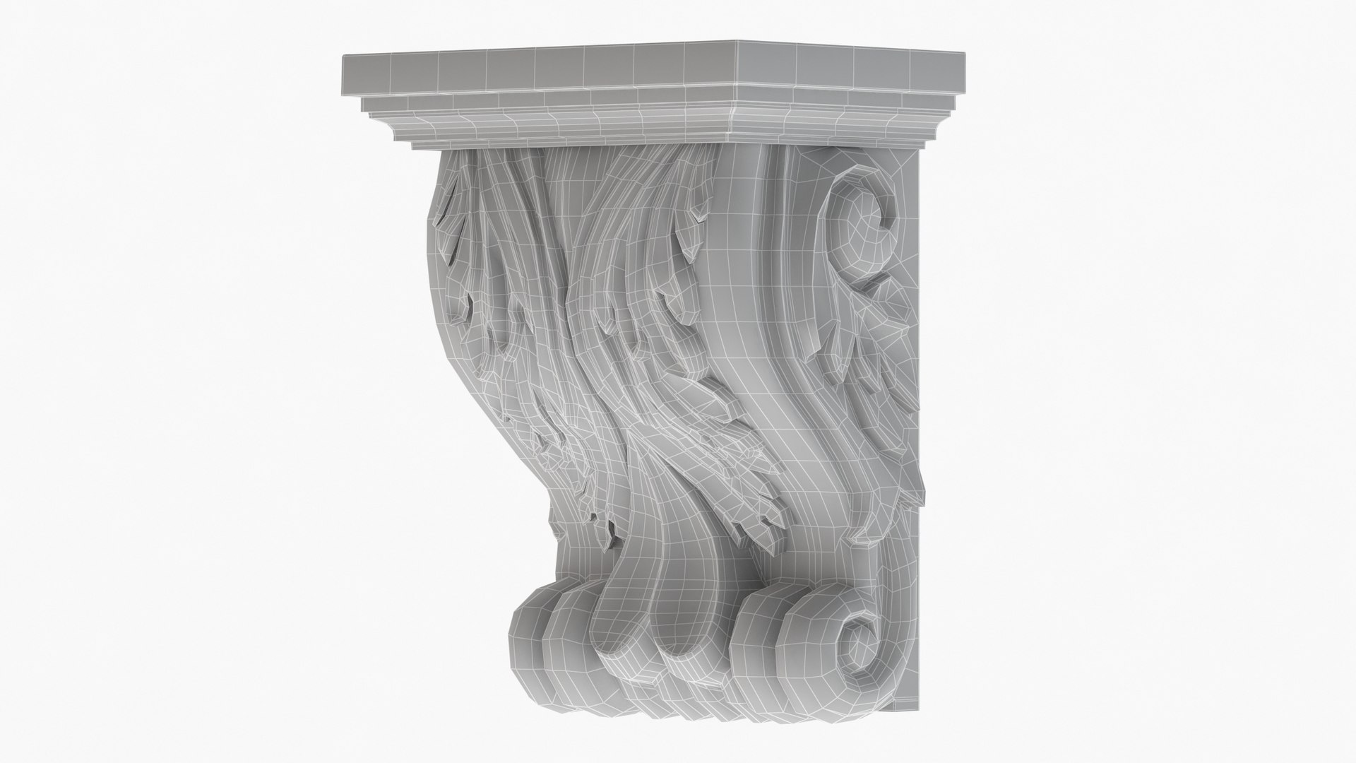3D Scroll Corbel 25 - TurboSquid 1882050