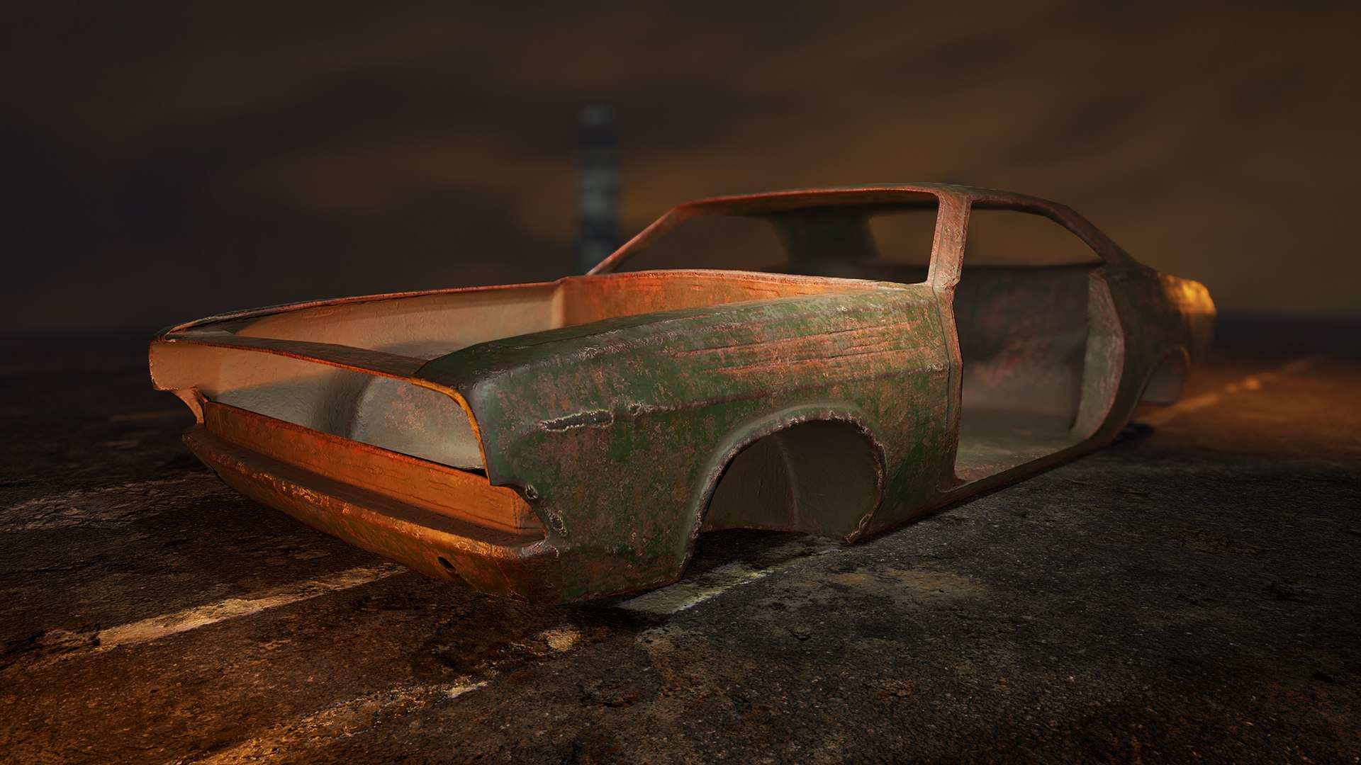 Old Car Body - Model - TurboSquid 1659927