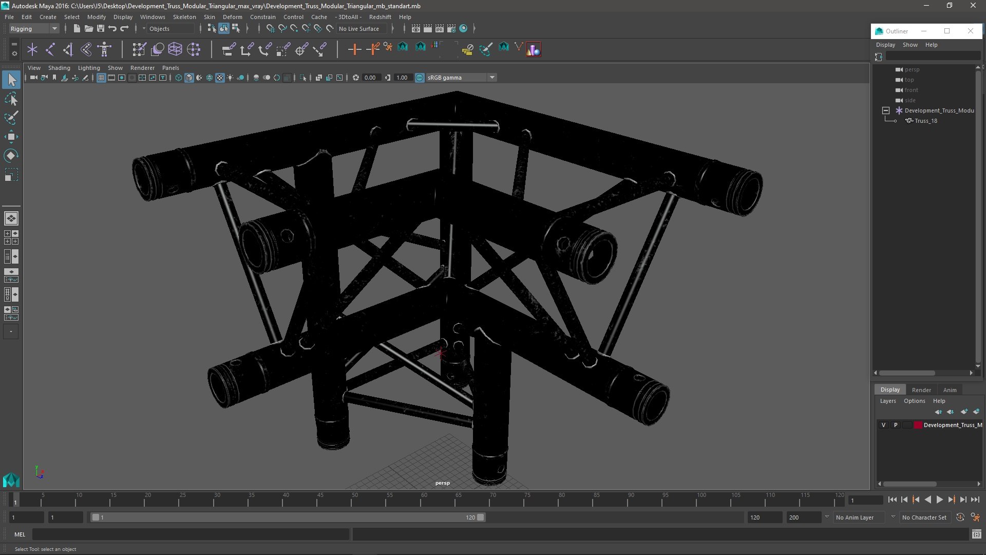 Development Truss Modular Triangular Model - TurboSquid 2264767