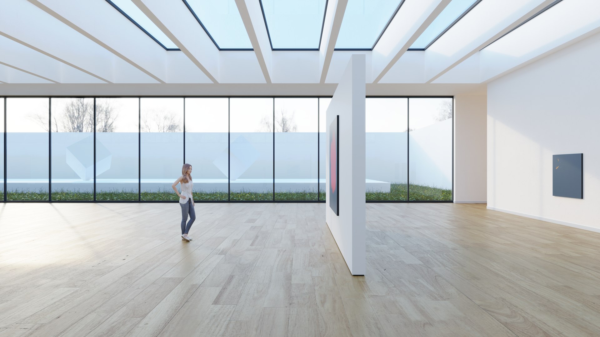 3D Art Museum Gallery Interior 35 model - TurboSquid 1965821