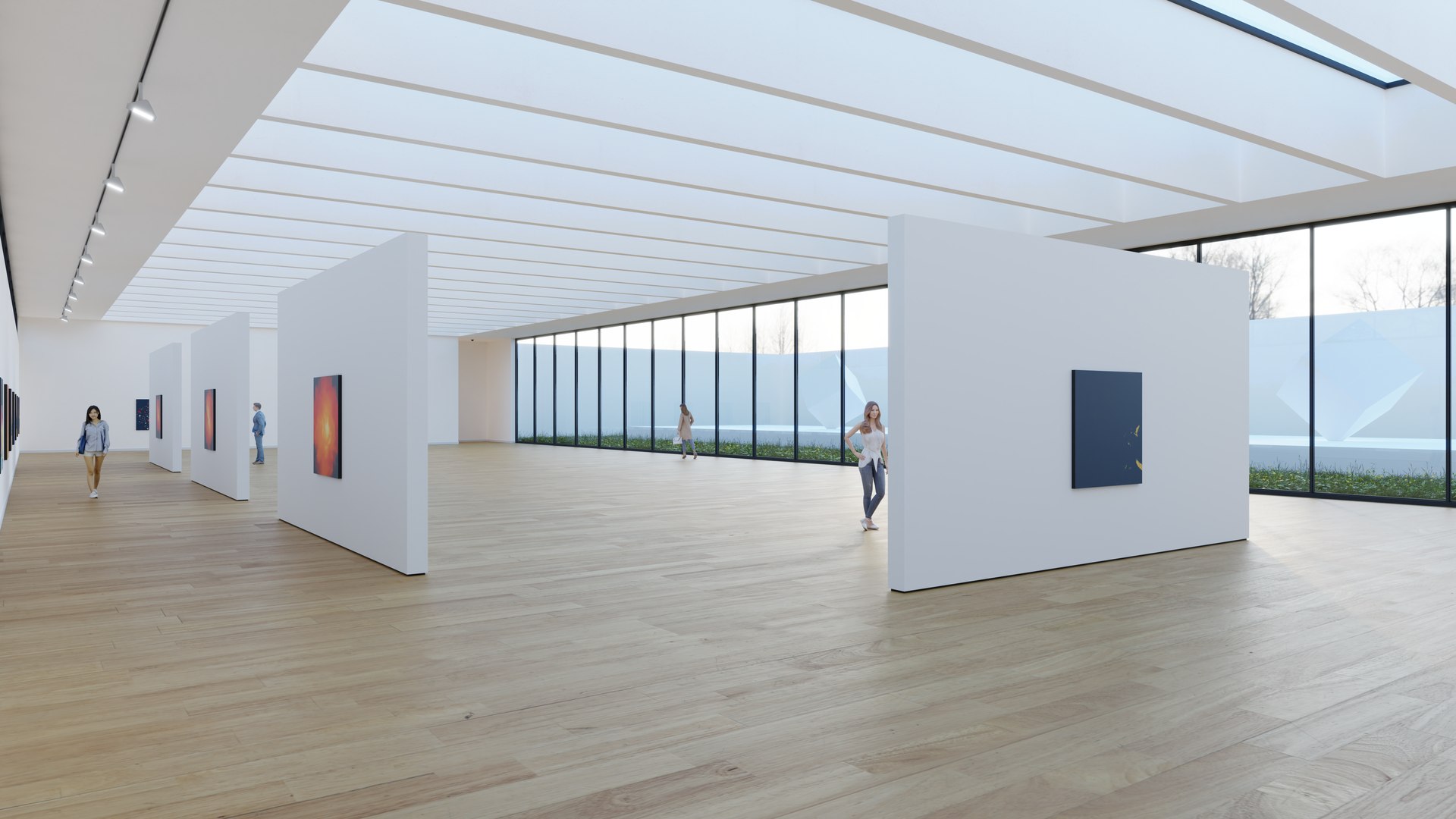 3D Art Museum Gallery Interior 35 model - TurboSquid 1965821