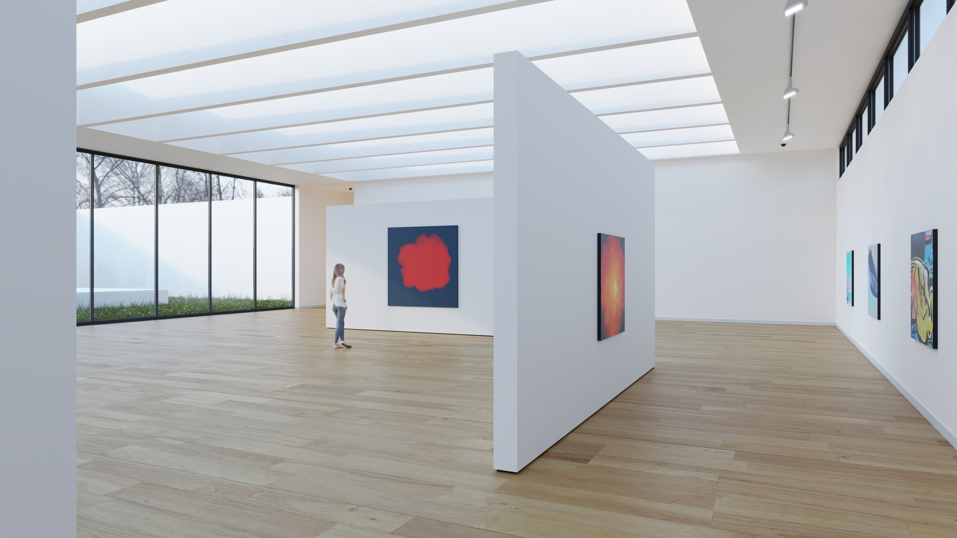 3D Art Museum Gallery Interior 35 model - TurboSquid 1965821