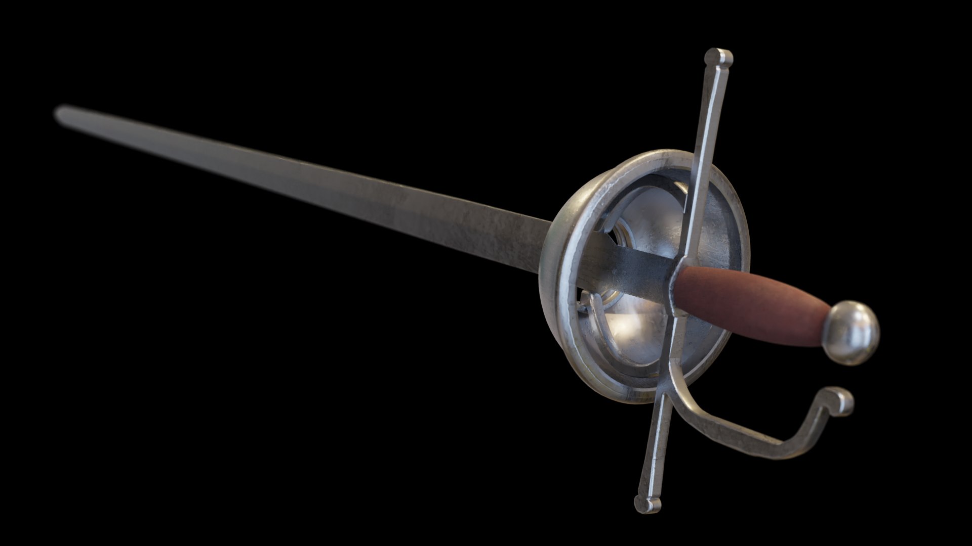 3D Model Rapier Game Ready Asset FULLY Textured And Unwrapped 3d Model ...