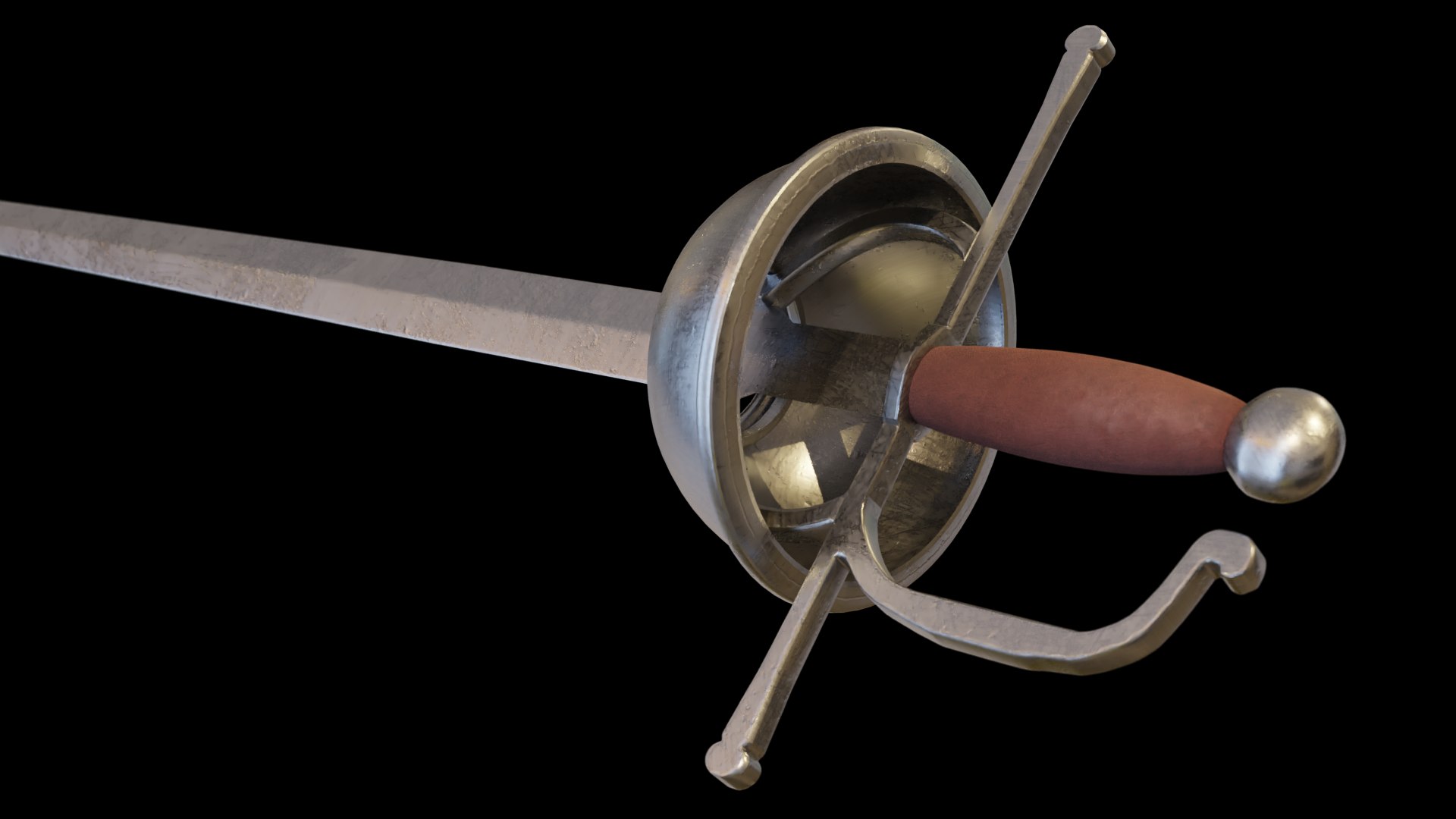 3D Model Rapier Game Ready Asset FULLY Textured And Unwrapped 3d Model ...