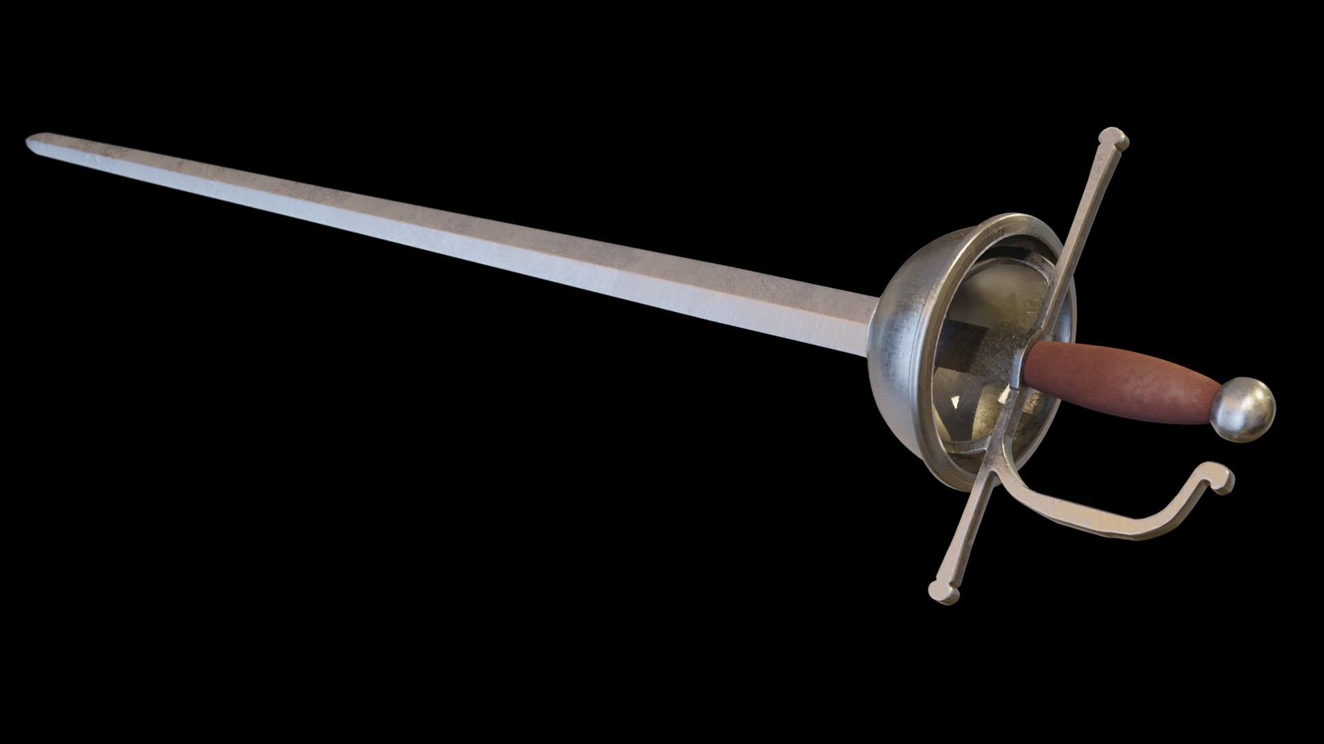 3D Model Rapier Game Ready Asset FULLY Textured And Unwrapped 3d Model ...