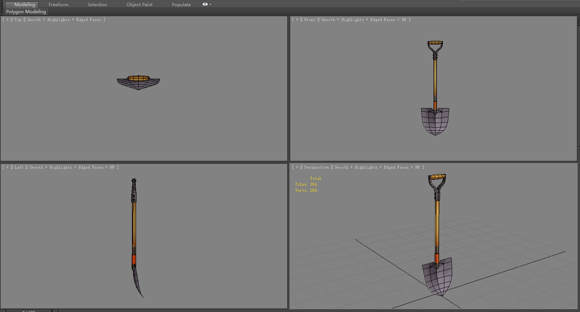 3D Model Farm Spade - TurboSquid 1687886