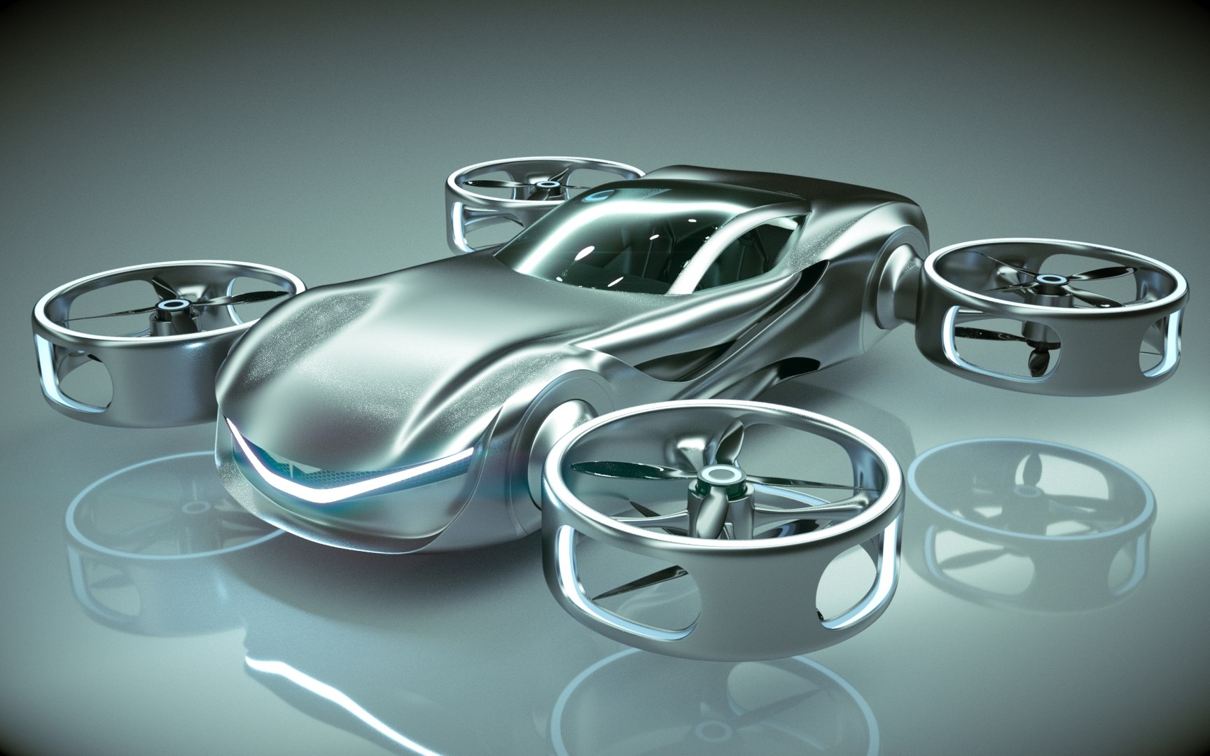 T Copter Car 42 3D - TurboSquid 1973767