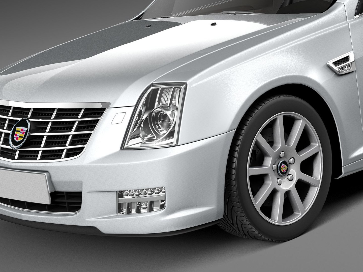 Cadillac Sls Sedan Luxury 3d Model