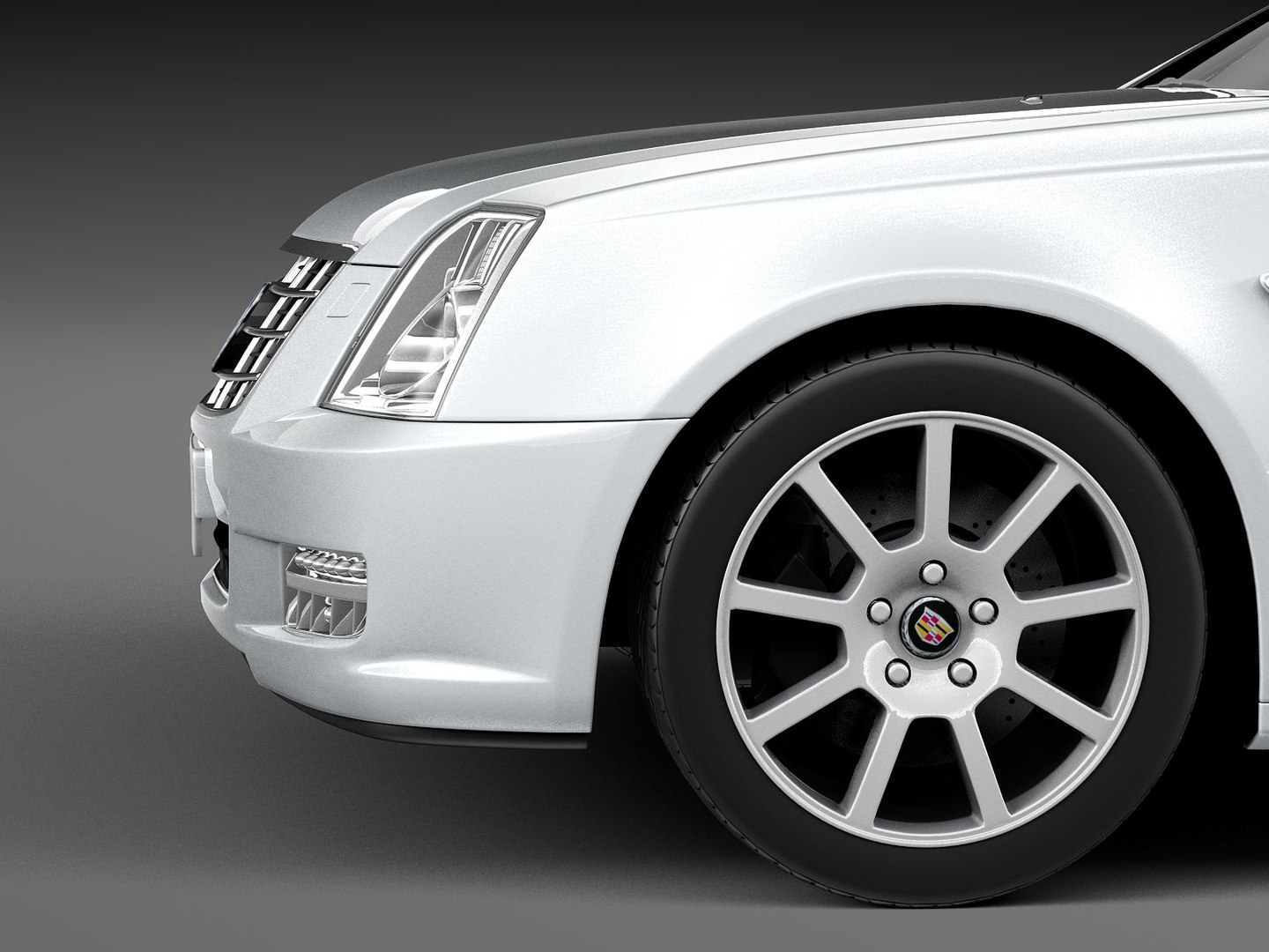 Cadillac Sls Sedan Luxury 3d Model