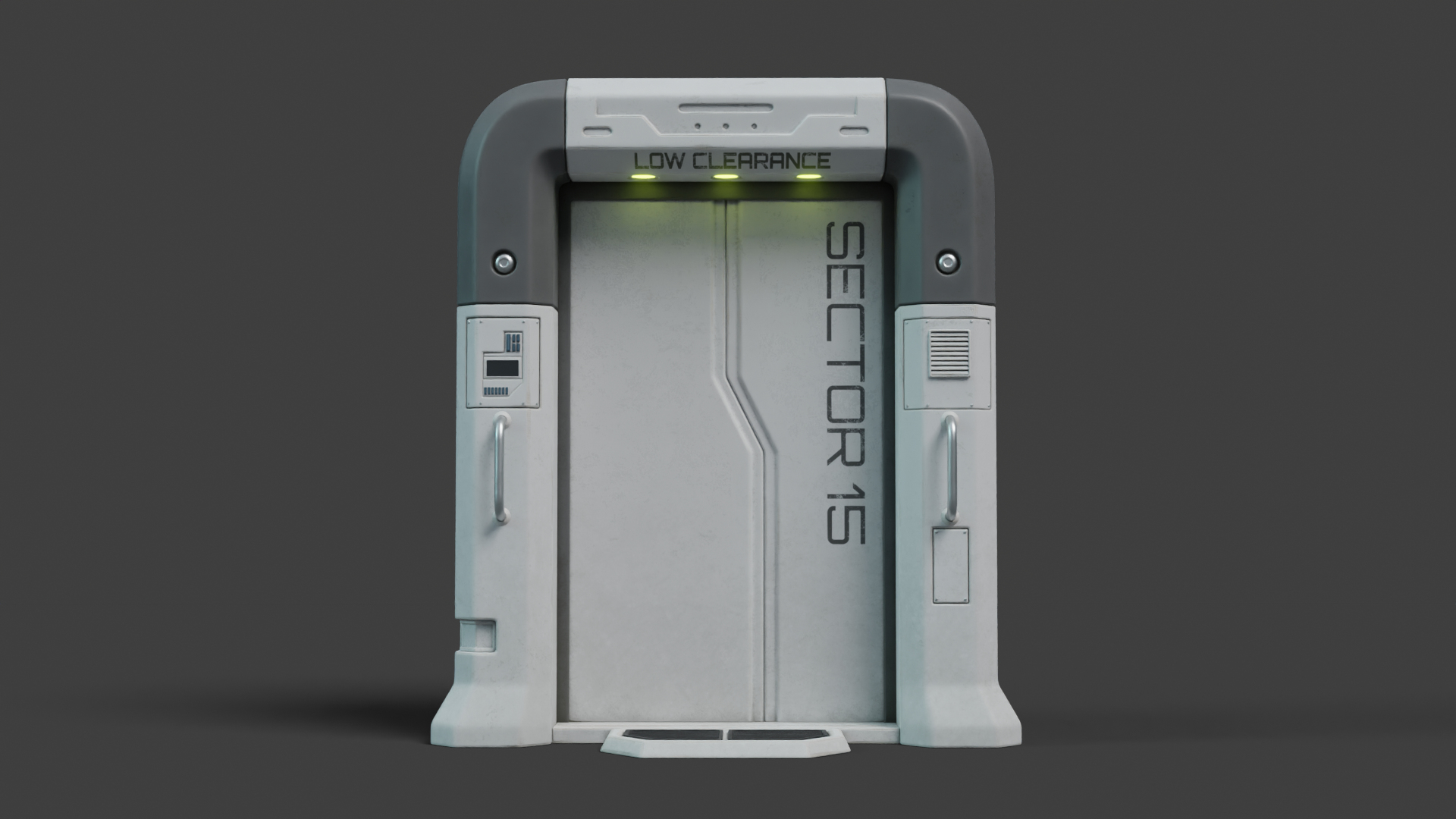 3D Sci-Fi Gate Model - TurboSquid 2382639