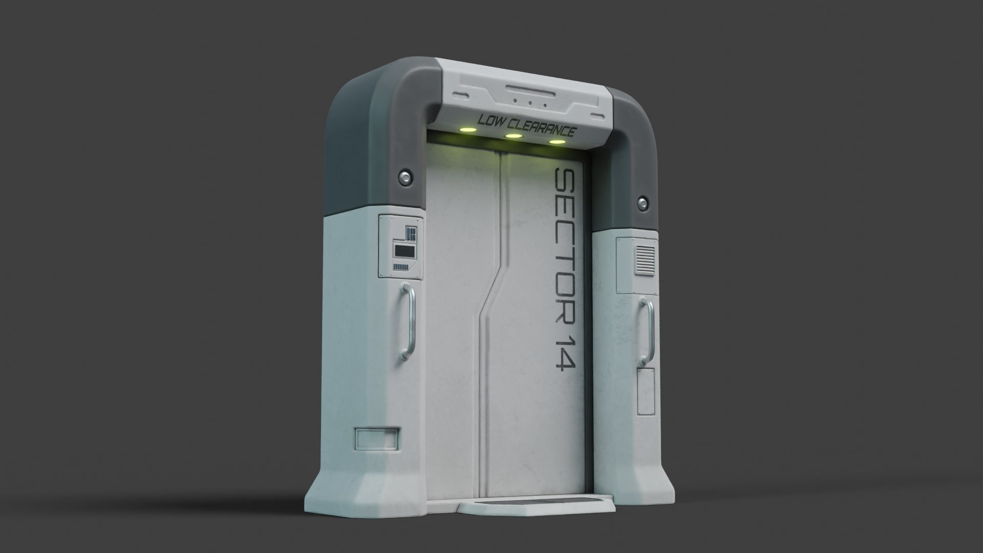 3D Sci-Fi Gate Model - TurboSquid 2382639