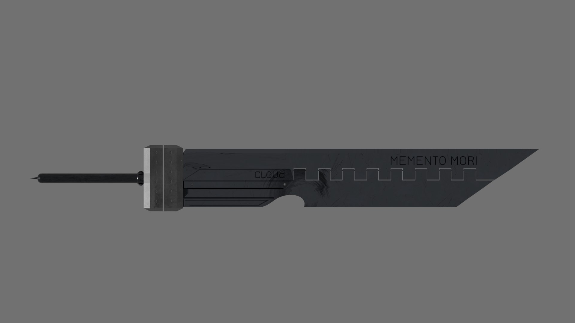 Blade cloud sword 3D - TurboSquid 1537293