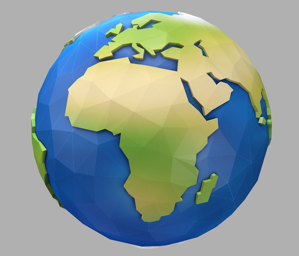 3d cartoon earth model