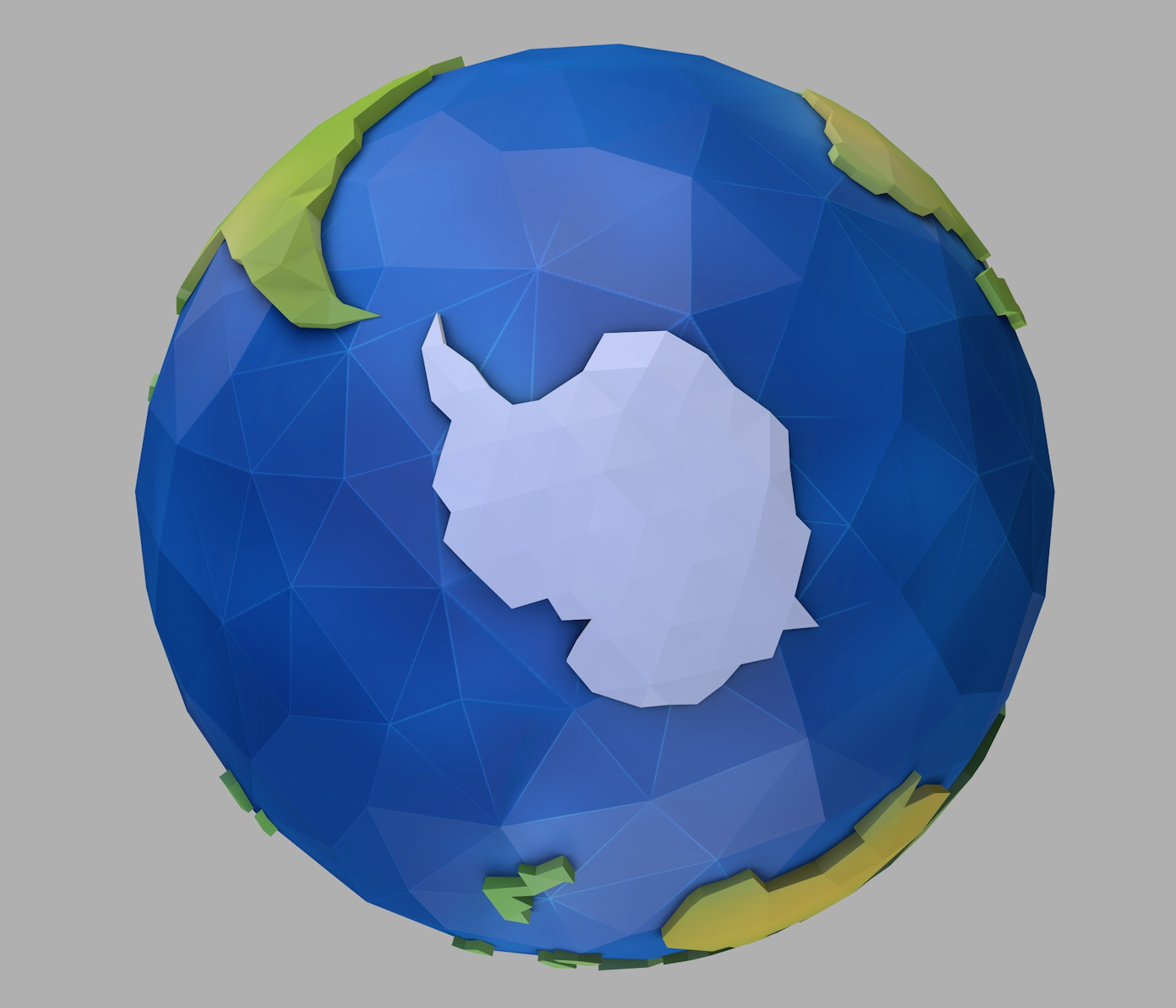 3d cartoon earth model