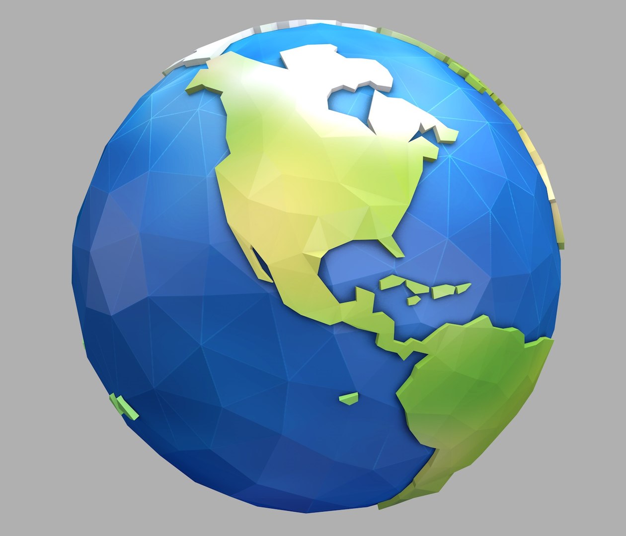 3d cartoon earth model