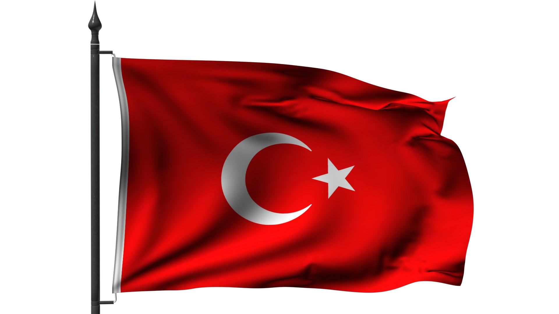 3d Model Flag Bayrak Cloth