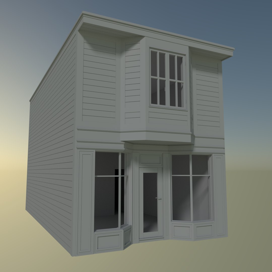 american building interior 3d model