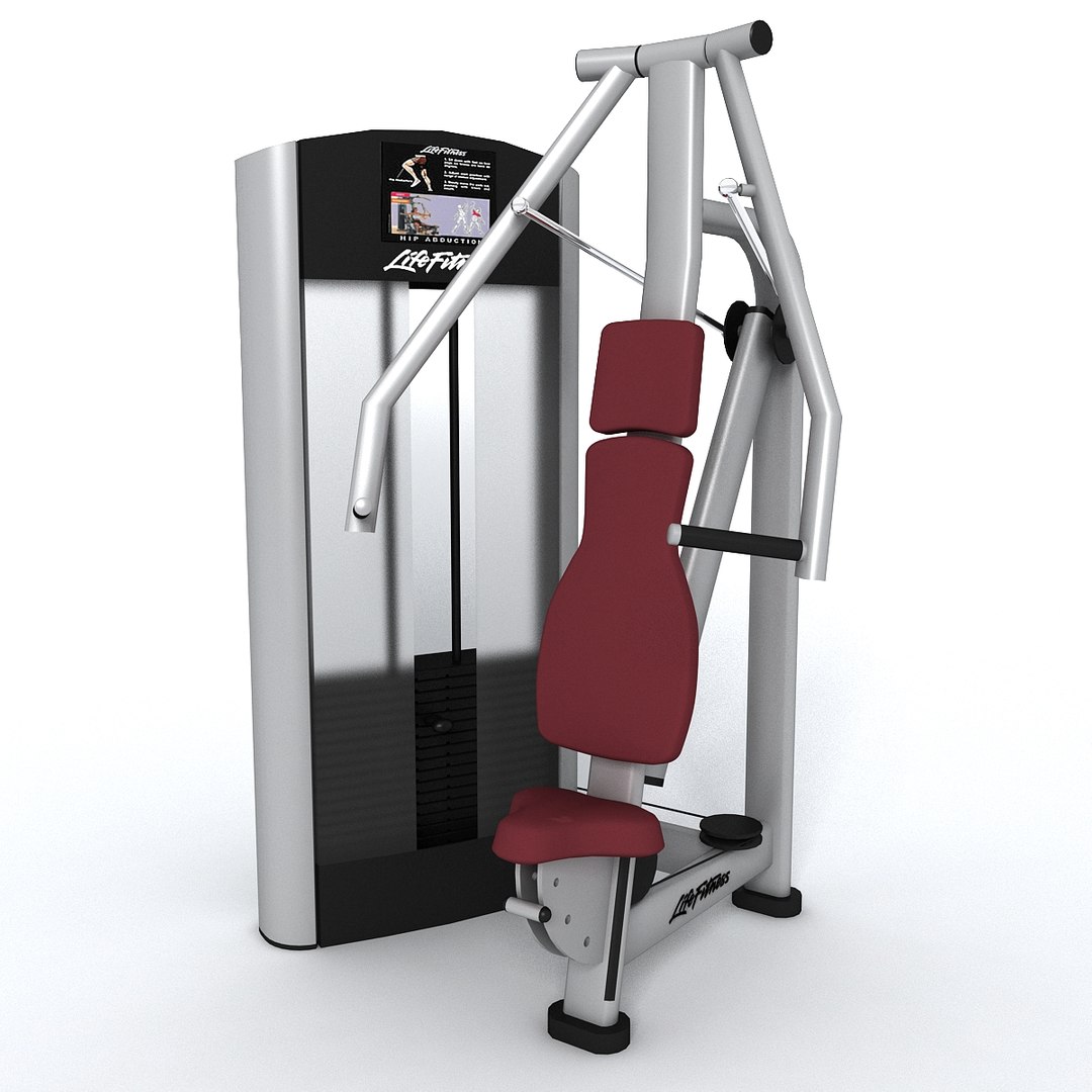 Gym Equipment Chest Press 3d Model