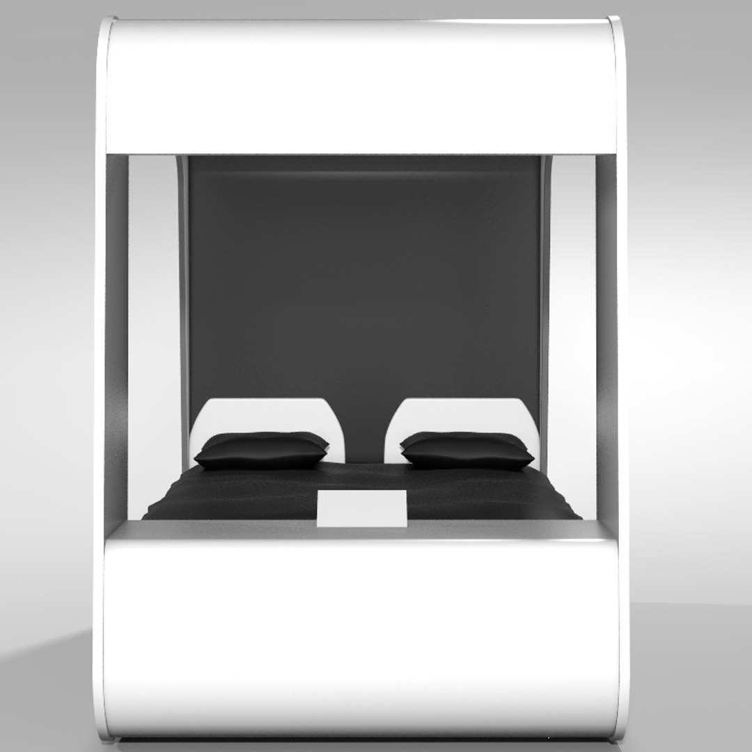3d model futuristic bed