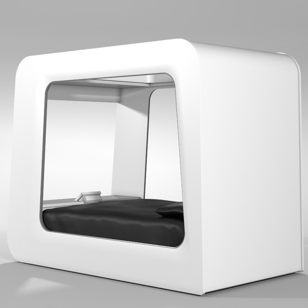 3d model futuristic bed