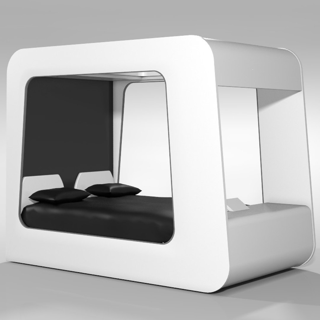 3d model futuristic bed