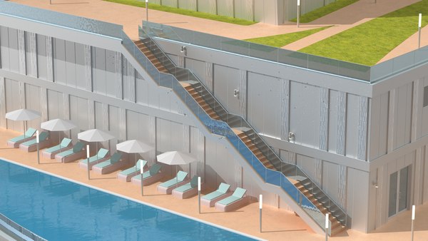 Cayan Tower Skyscraper Night Glow model - TurboSquid 1765460