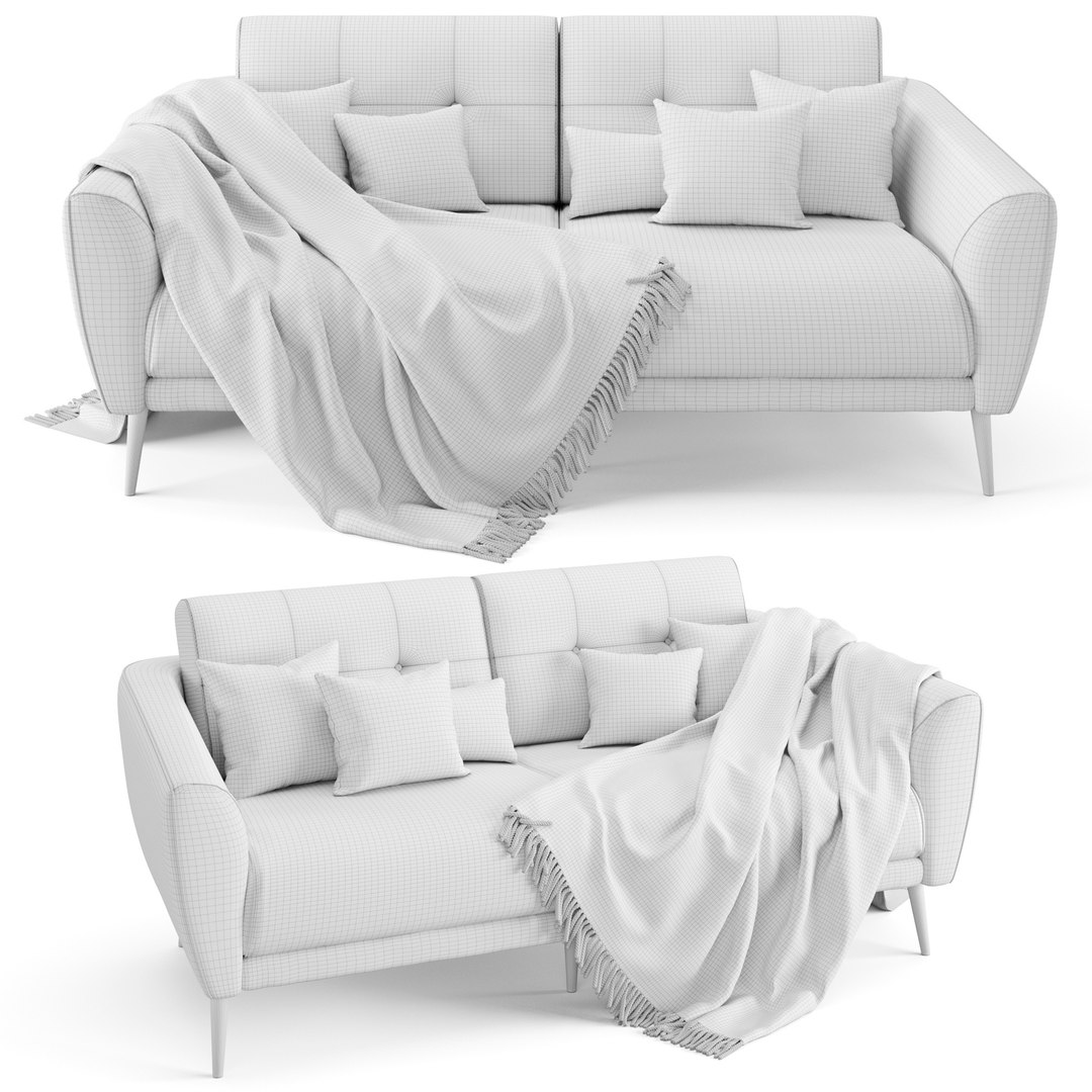 Sofa Zoe Double Model - TurboSquid 1494149