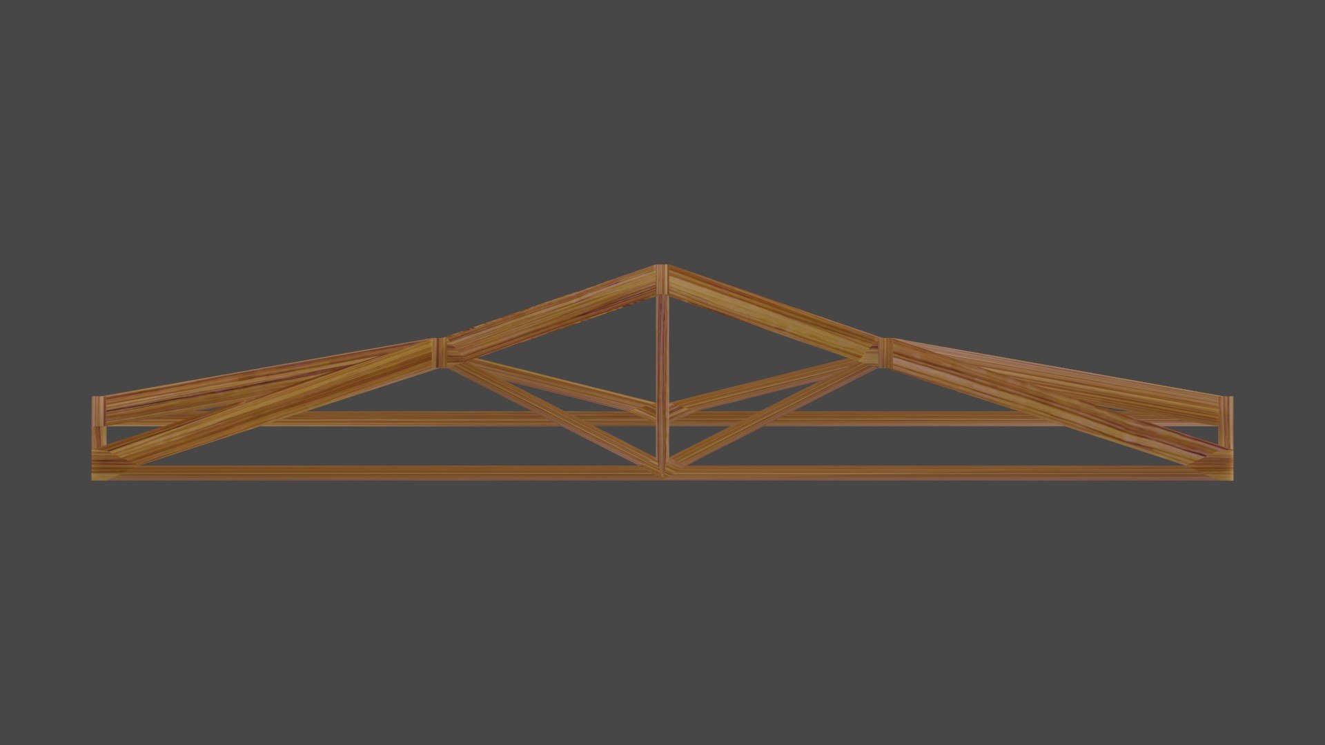 3D low poly roof frame 10x520x1010x10cm model - TurboSquid 2124381