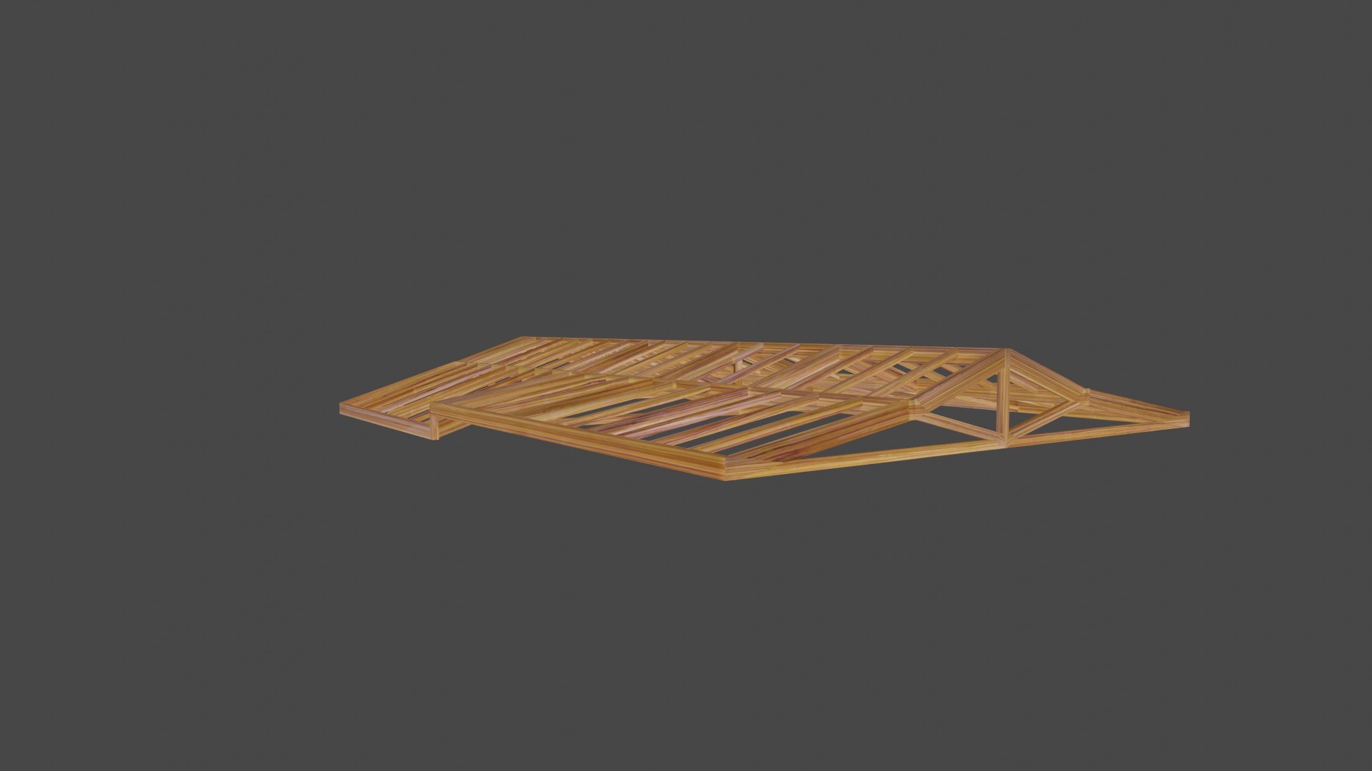 3D low poly roof frame 10x520x1010x10cm model - TurboSquid 2124381