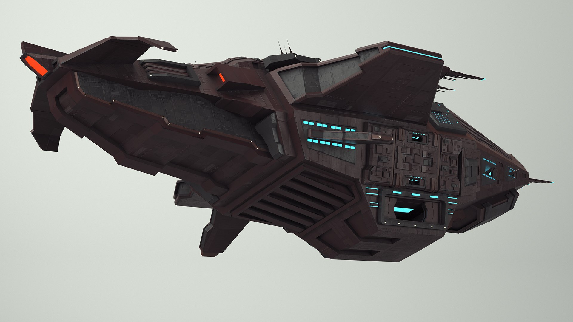3D Futuristic Scifi Spaceship Model - TurboSquid 2247470