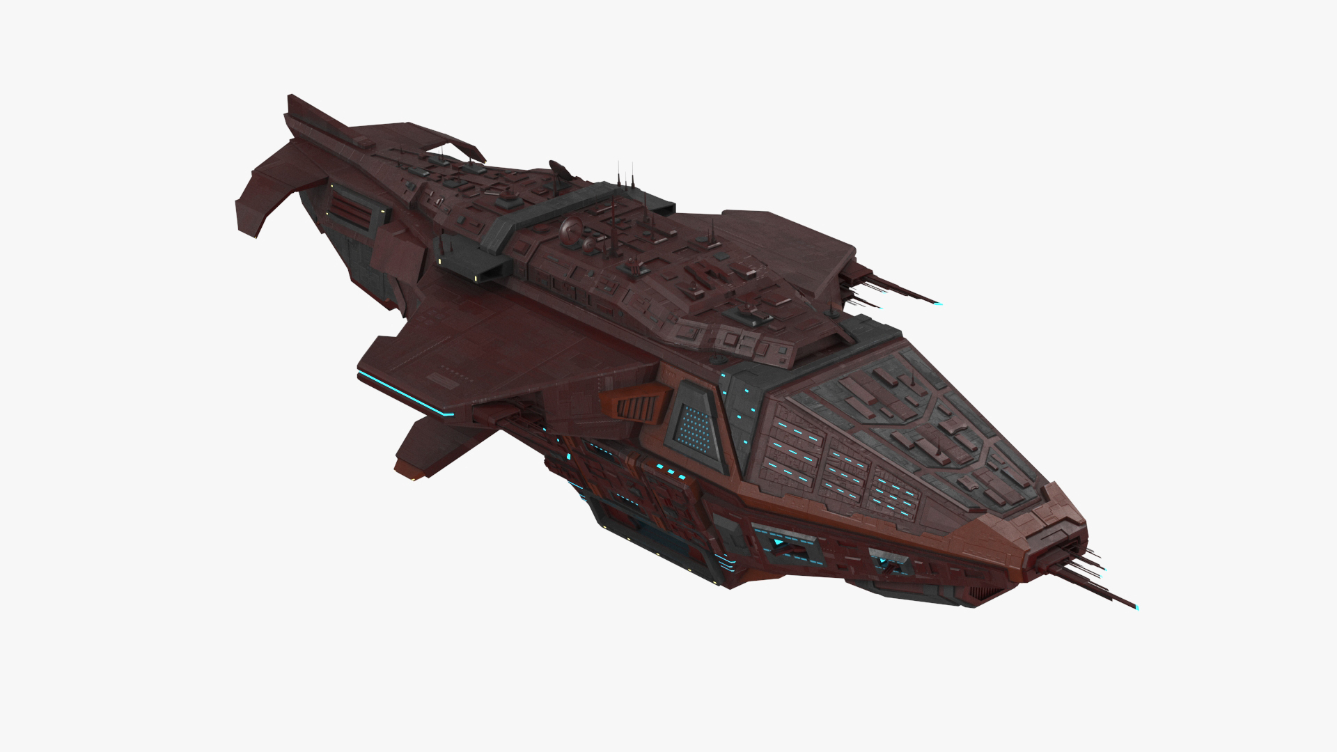 3D Futuristic Scifi Spaceship Model - TurboSquid 2247470